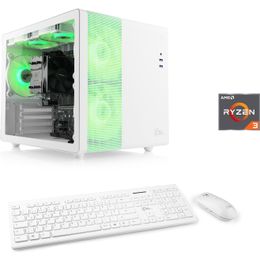 CSL PC "Cube V24178", Microsoft Windows 11 Home (64 Bit), 32 GB RAM 1.000 GB SSD, wei&szlig;, Desktop-PCs