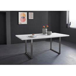 Esstisch FORTE, B:160cm H:74,1cm T:90cm, wei&szlig;, Wohnzimmer, Tische, Breite 160 cm
