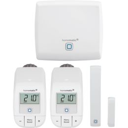 homematic IP Smart-Home Starter-Set "Heizen Basic M (4-tlg)", B:11,8cm H:10,4cm T:2,6cm, wei&szlig;, Smart-Home-Stationen