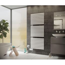 XIMAX Elektrischer Badheizk&ouml;rper "Fortuna-Open, 816 mm x 500 mm", B/H/T: 50cm x 81,6cm x 9,5cm, seidenmatt, wei&szlig;, Heizk&ouml;rper, 300 Watt, Heizstab Typ