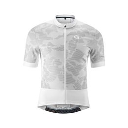 Gonso Herren Radtrikot "PADEON", weiß, Gr. S, 100% Polyester, Trikots, Hohe Bewegungselastizität, Ventilations-Mesheinsätze