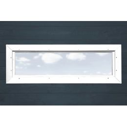 Fenster Weka, B:125cm H:40cm, wei&szlig;, Massivholz, Fenster, BxTxH: 125x5,9x40 cm