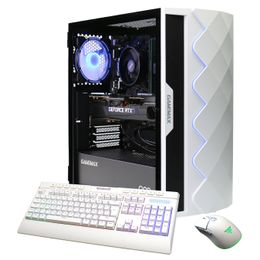 GAMEMAX Gaming-PC "Diamond WT 7442", Microsoft Windows 11 Home (64 Bit), 32 GB RAM 1.000 GB SSD, wei&szlig;, Desktop-PCs, Windows 11, DDR5 RAM