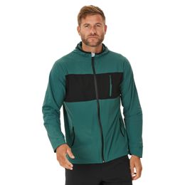 Endurance Herren Laufjacke "Tellent", grün, Gr. S, mehrfarbig, 88% Nylon, 12% Elasthan, Jacken, mit wasserabweisendem Reißverschluss