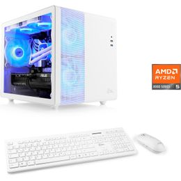 CSL PC "Cube V24220", Microsoft Windows 11 Home (64 Bit), 32 GB RAM 1.000 GB SSD, wei&szlig;, Desktop-PCs