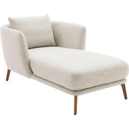 Schöner Wohnen Kollektion Chaiselongue, B:101cm H:71cm T:161cm, weiß, SCHÖNER WOHNEN-KOLLEKTION, 16% Baumwolle, 79% Polyester, 5% Polyacryl, Sofas, "Pearl - 5 Jahre