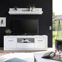 Lowboard Inosign, B:180cm H:61cm T:45cm, wei&szlig;, FSC-zertifizierter Holzwerkstoff, Wohnzimmer, Sideboards, "BIANCO", Breite 180 cm