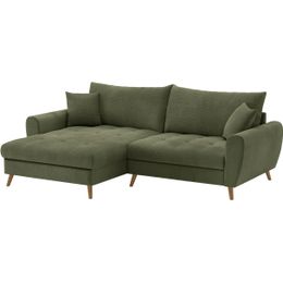 Ecksofa MR. COUCH, B:246cm H:71cm T:170cm, gr&uuml;n, Memphis (Grundgewebe - 100% Polyester; Nutzschicht- 90% Polyester / 10% Polyamide), Wohnzimmer,