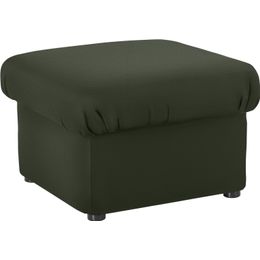 Hocker DOMO collection, B:60cm H:39cm T:60cm, grün, 100% Polyester, Wohnzimmer, Hocker, "Pegnitz"