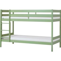 Etagenbett Hoppekids, B:101cm H:140cm L:206cm, grün, Kinderzimmer, Etagenbetten, "ECO Comfort Kinderbett 90x200 oder 70x160 aus Massivholz in 4