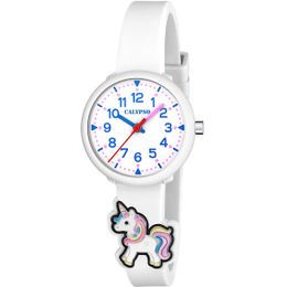 Calypso Watches Kinder Quarzuhr "My First Watch", weiß, Armbanduhren, Armbanduhr, Kinderuhr, Mädchen, analog, Einhorn