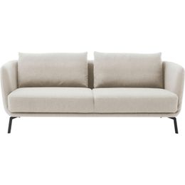 Schöner Wohnen Kollektion 3-Sitzer, B:210cm H:71cm T:91cm, weiß, SCHÖNER WOHNEN-KOLLEKTION, 96% Polyester, 4% Polyacryl, Sofas, "Pearl - 5 Jahre Hersteller-Garantie, auch in