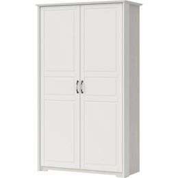 Kleiderschrank Home Affaire, B:131cm H:224cm T:58cm, weiß, MDF, Spanplatte, Kinderzimmer, Schränke, "Evergreen, wahlweise in 3 Breiten, Höhe 224cm",