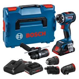 Akku-Bohrschrauber "»GSR 18V-90 FC«"blau, Bosch Professional, Bohrmaschinen, Inkl. 2x Akkus 4,0Ah und Schnellladegerät GAL 18V-40, in L-BOXX 136