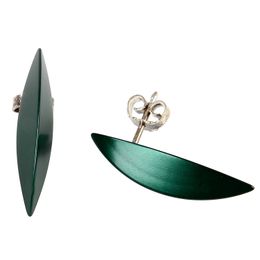DeMarie Damen Paar Ohrstecker "eloxiertes Aluminium", gr&uuml;n, Metall, Ohrringe