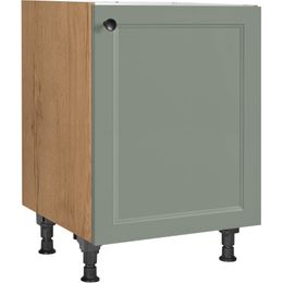 Sp&uuml;lenschrank Nobilia, B:60cm H:87cm T:58,3cm, gr&uuml;n, K&uuml;che, Schr&auml;nke, ""Cascada", Ausrichtung w&auml;hlbar, vormontiert, in den Breiten", 45 und 60 cm,