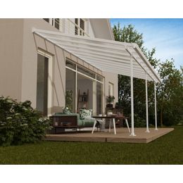Terrassendach, B:610cm T:294cm, wei&szlig;, PALRAM - CANOPIA, Aluminium, Polycarbonat (PC), Terrassen&uuml;berdachungen, "Feria Alu Terrassen&uuml;berdachung",