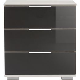 Nachtkonsole wimex, B:52cm H:56cm T:38cm, wei&szlig;, Sideboards, "Easy", mit Glas- oder Spiegelfront