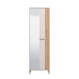 Garderobenschrank Home Affaire, B:59,5cm H:192,5cm T:40cm, weiß, Kunststoff, MDF, Spanplatte, Flur, Schränke, "Belfort, Kleiderschrank,