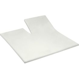 Spannbettlaken Cinderella, B:180cm L:210cm, wei&szlig;, Satin, Obermaterial: 100% Baumwolle, Bettlaken, "Satin Split Sundays", f&uuml;r Topper bis 15 cm H&ouml;he