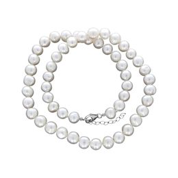 Vivance Damen Collierkettchen "925 Silber rhodiniert mit S&uuml;&szlig;wasserzuchtperlen", 48cm, Silber 925 (Sterlingsilber), L: 48 B: 8mm, wei&szlig;, Silber 925