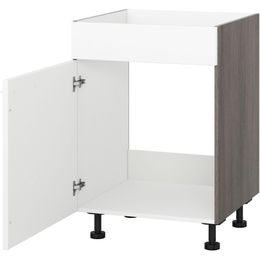 Sp&uuml;lenunterschrank KOCHSTATION, B:60cm H:75cm T:56cm, wei&szlig;, Schr&auml;nke, "KS-Trea SPBL60", Breite 60 cm, H&ouml;he 75 cm