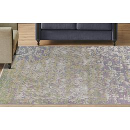 Teppich Kayoom, B:120cm H:5mm L:170cm, gr&uuml;n, Polypropylen, Wohnzimmer, Teppiche, "Milan 325", ca. 436.800 Points/qm, Kurzflorteppich, weiche Haptik,