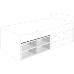 Unterstellregal Paidi, B:99cm H:40,4cm T:30cm, wei&szlig;, ABS-Kunststoff, Spanplatte, Regale, "Regal", 4 F&auml;cher, Staurauml&ouml;sung vielseitig einsetzbar