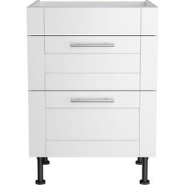 Kochfeldumbauschrank KOCHSTATION, B:60cm H:87cm T:58,4cm, wei&szlig;, Schr&auml;nke, "KS-Ahus", Breite 60 cm