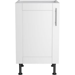 Spülenschrank KOCHSTATION, B:50cm H:87cm T:58,4cm, weiß, Küche, Schränke, "KS-Ahus", Breite 50 cm