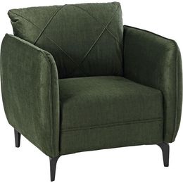 Jockenh&ouml;fer Sessel, B:86cm H:86cm T:85cm, gr&uuml;n, JOCKENH&Ouml;FER GRUPPE, Korpus: 100% Polyester, Wohnzimmer, Sessel, "Novara", mit attraktiver Steppung,