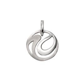 Vivance Damen Kettenanhänger "925/- Sterling Silber rhodiniert", one-size, Silber 925 (Sterlingsilber), 1 g, weiß, Silber 925 (Sterlingsilber),