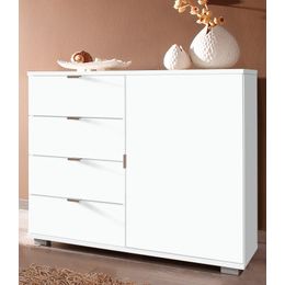 Sideboard Priess, B:82cm H:71cm T:38cm, weiß, Wohnzimmer, Sideboards, Breite 82 cm
