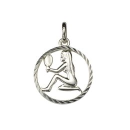 Vivance Damen Kettenanhänger "925/- Sterling Silber Sternzeichen Jungfrau", one-size, Silber 925 (Sterlingsilber), 0,8 g, weiß, Silber 925