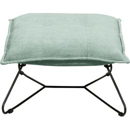 Hocker, B:69cm H:42cm T:80cm, grün, ED EXCITING DESIGN, 92% Polyester, 8% Polyamid, Büro, Hocker, "Vico", mit Design-Gestell aus schwarzem Metall, in