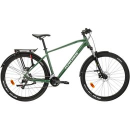 KROSS Mountainbike "KROSS MTB Hardtail Hexagon 4.0 29" grün", 53cm, 29 Zoll (73,66cm) hinten: 29 Zoll (73,66cm), grün, Fahrräder