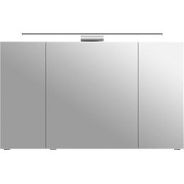 Spiegelschrank SAPHIR, B:120cm H:70,3cm T:17cm, weiß, Spanplatte, Badezimmer, Schränke, "6005 Sprint Badschrank, 3 Spiegeltüren, 6 Einlegeböden, 120