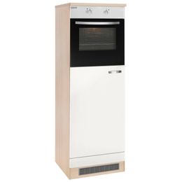 Backofen/K&uuml;hlumbauschrank Optifit, B:60cm H:174,4cm T:57,1cm, wei&szlig;, Schr&auml;nke, "Faro", mit Metallgriff, Breite 60 cm