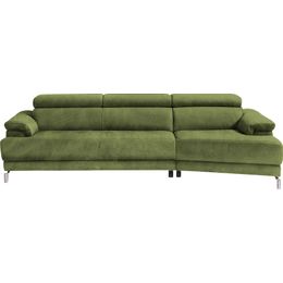 Ecksofa Egoitaliano, B:246cm H:99cm T:140cm, grün, Wohnzimmer, Sofas, "Soul, extravagantes Designsofa, Megasofa, super bequem, tolle Details", mit