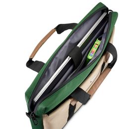 Hama Laptoptasche "Nachhaltige Notebooktasche für 34-36 cm (13,3 -14,1 Zoll), Trolleyband", B/H/T: 39cm x 31cm x 5cm, grün, Taschen, Recyceltes