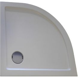 Rundduschwanne Sanotechnik, B:90cm H:5,5cm T:90cm, wei&szlig;, Duschwannen, "Zeus", LxBxH: 90x90x5,5cm