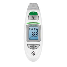 Medisana Infrarot-Fieberthermometer "TM 750", grün, Temperaturmessgeräte, misst Stirn, Ohr und Umgebungstemperatur, Flüssigkeiten, Oberflächen
