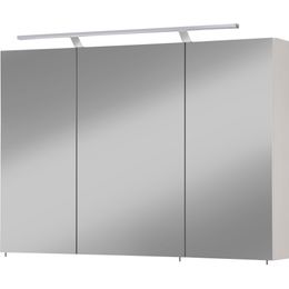Spiegelschrank Welltime, B:100cm H:75cm T:15,7cm, weiß, FSC-zertifizierter Holzwerkstoff, Badezimmer, Schränke, "Torino made in Germany", Breite 100