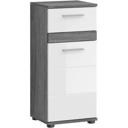 Unterschrank Welltime, B:35cm H:79cm T:31cm, wei&szlig;, FSC-zertifizierter Holzwerkstoff, Badezimmer, Schr&auml;nke, "LUCCA, TOPSELLER, Breite 35cm, 1 T&uuml;r (TA