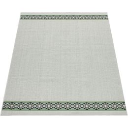 Teppich Paco Home, B:160cm H:4mm L:230cm, gr&uuml;n, Polypropylen, Wohnzimmer, Teppiche, "Ostende 541", Flachgewebe, mit Bord&uuml;re, In- und Outdoor