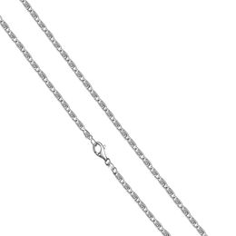 Vivance Damen Armband "925/- Sterling Silber Armband wei&szlig; S-Panzer 19 cm", 19cm, Silber 925 (Sterlingsilber), wei&szlig;, Silber 925 (Sterlingsilber),