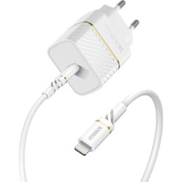 Otterbox USB-Ladeger&auml;t "EU Wall Charger 20W USB-C, PD+USB C-Lightning 1m", B:12cm H:8cm T:20cm, wei&szlig;, Ladeger&auml;te, geeignet f&uuml;r Apple iPhone, Samsung