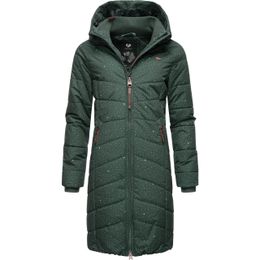 Ragwear Damen Steppmantel "Dizzie Coat Print", grün, Gr. M, Außenmaterial: 100% Polyester, Innenfutter: 100% Polyester, Wattierung: 100% Polyester,