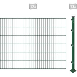 Arvotec Einstabmattenzaun "ESSENTIAL 120 zum Einbetonieren", H/L: 120cm x 24m, Pfosten: 13 Stk., grün, Zaunelemente, Zaunhöhe 120 cm, Zaunlänge 2 -