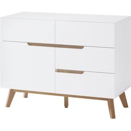 Kommode MCA furniture, B:97cm H:76cm T:40cm, weiß, MDF, Schlafzimmer, Sideboards, "Cervo", Breite ca. 97 cm